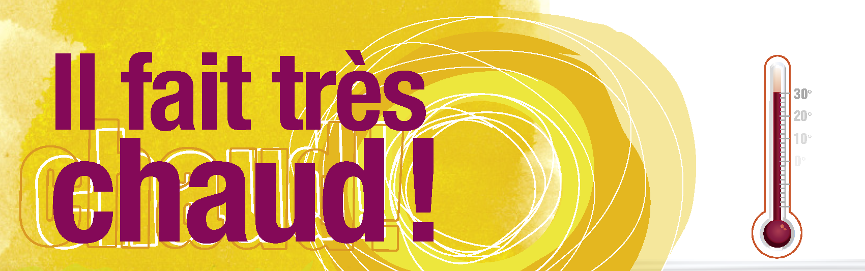 Il fait très chaud! bandeau - Municipalité de Saint-Elzéar
