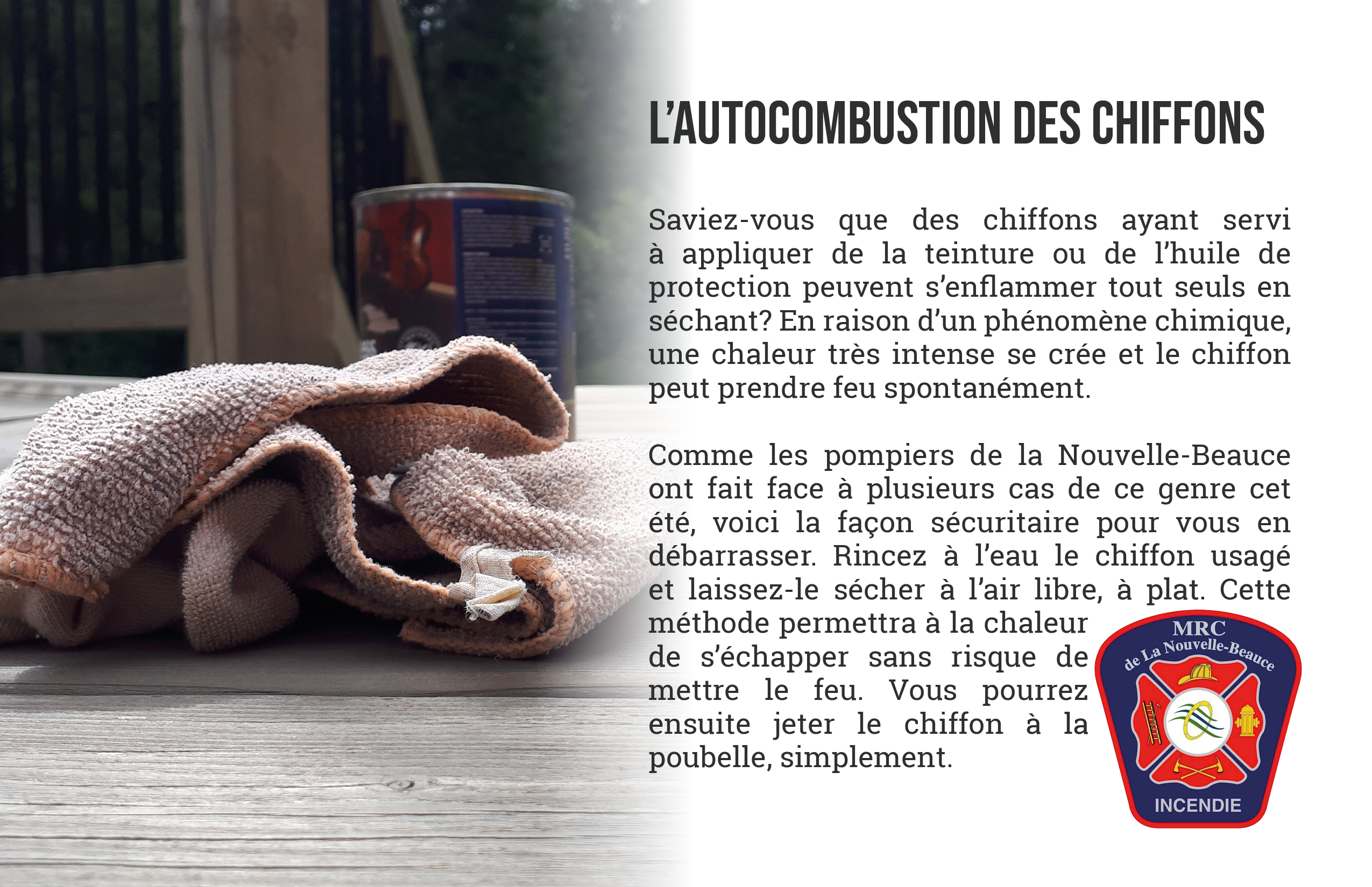 PUB-AutocombustionChiffon - Municipalité de Saint-Elzéar